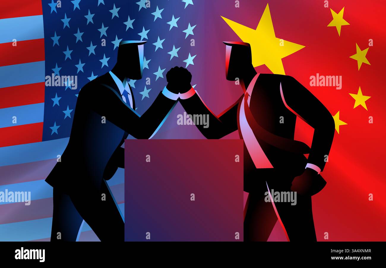 American flag between two Stock Vector Images - Alamy