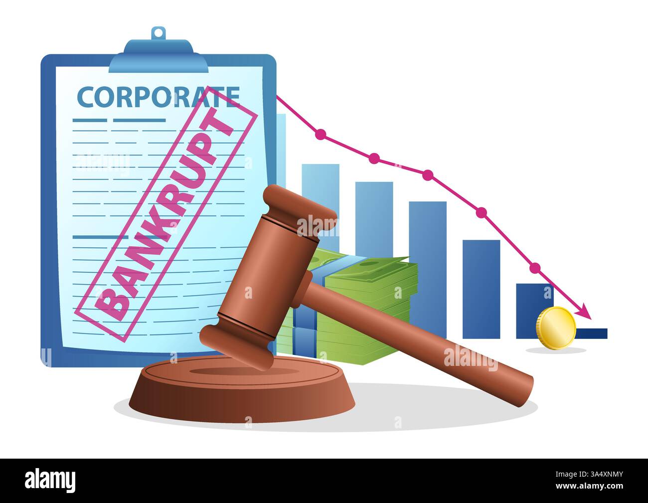 Bankrupt liquidation Stock Vector Images - Alamy