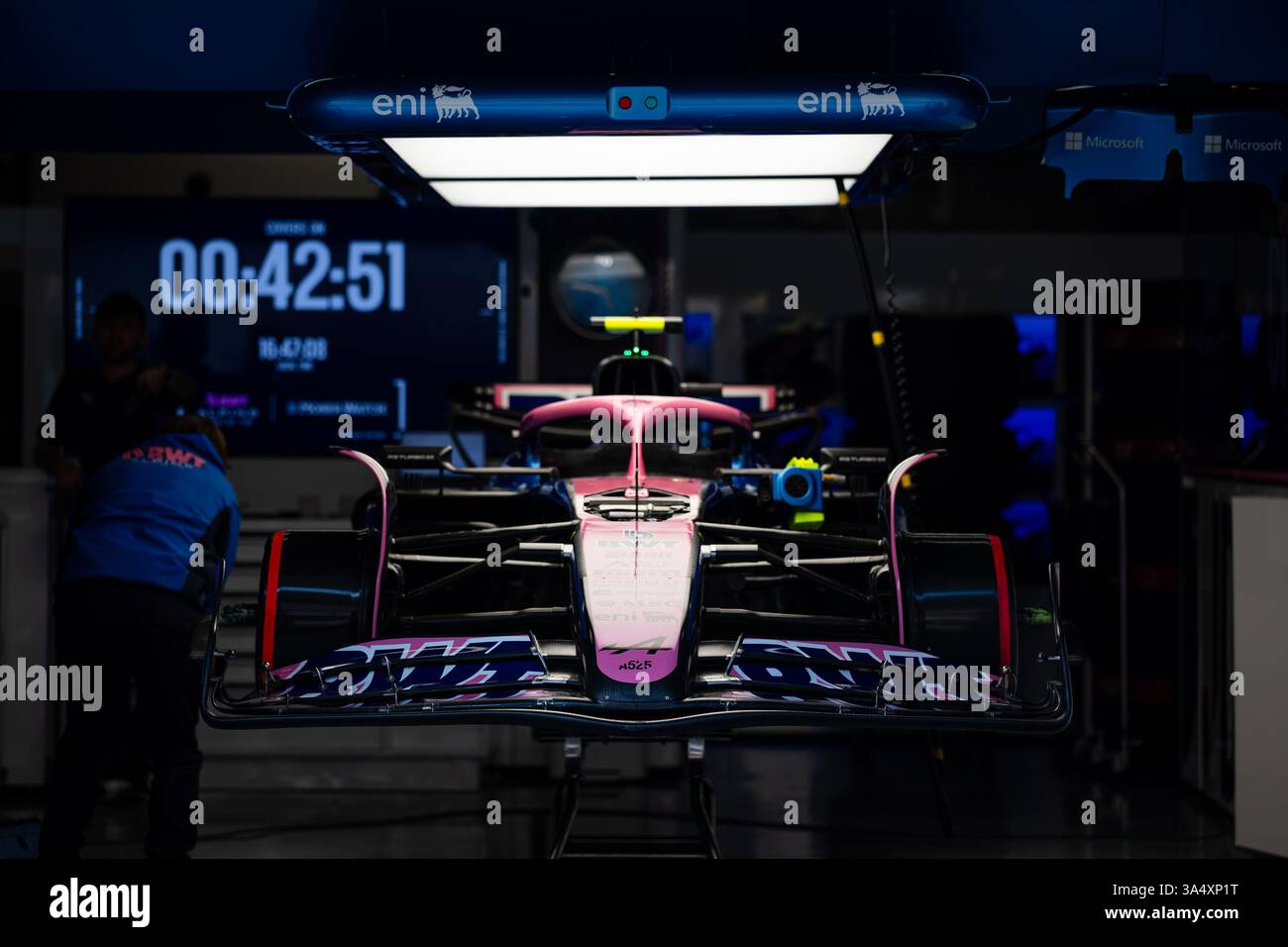 Alpine F1 Team A525, garage, box, during the Formula 1 Heineken Chinese ...