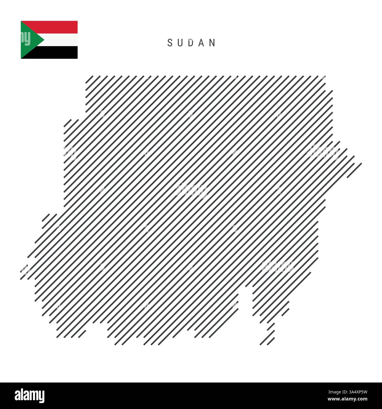 Sudan map from pattern hi-res stock photography and images - Alamy