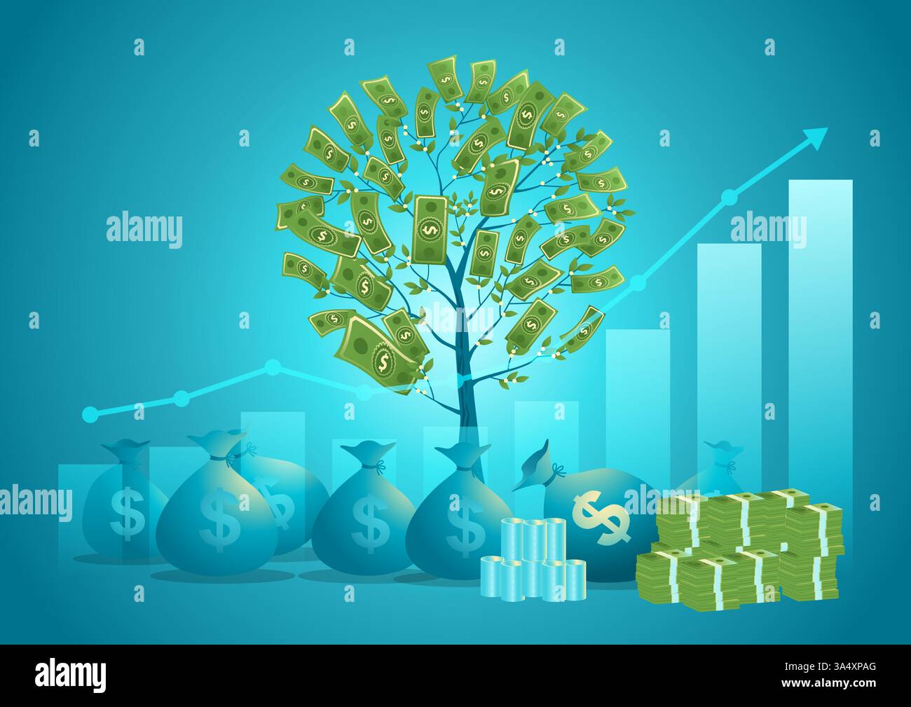 Prosperity growth Stock Vector Images - Alamy