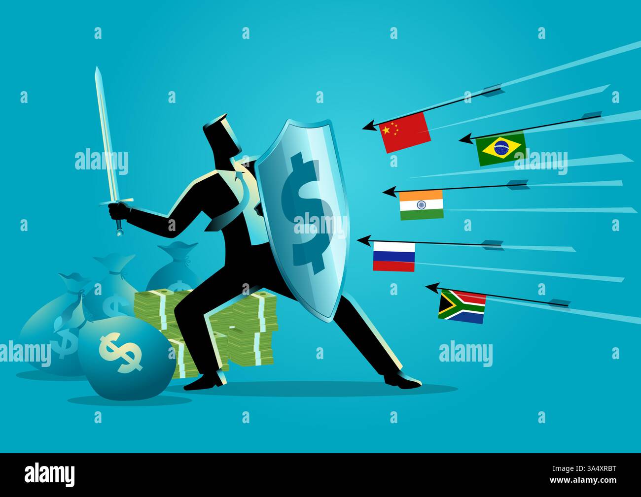 Economic threats Stock Vector Images - Alamy