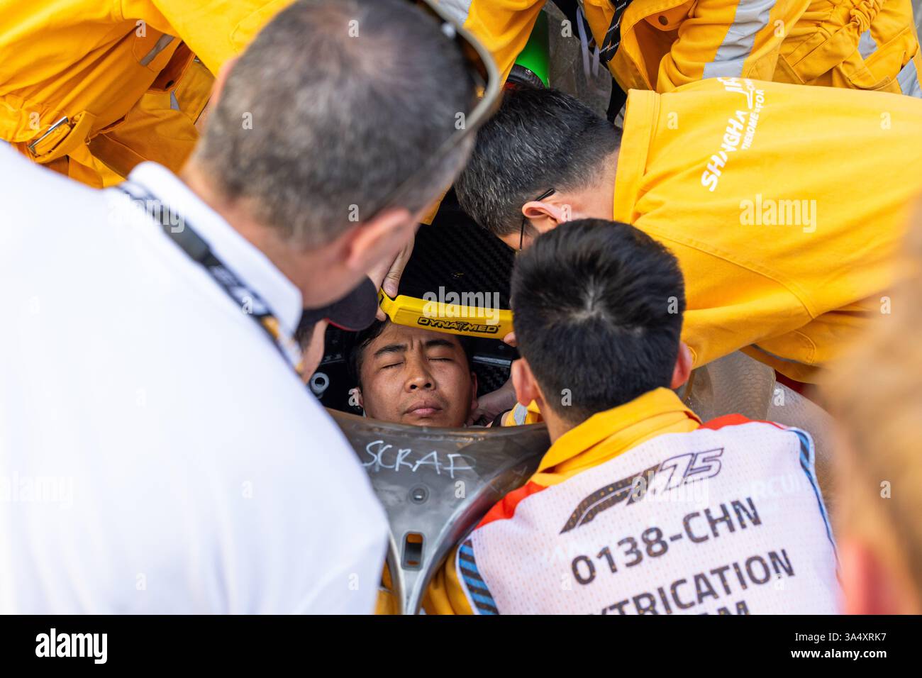 FIA extrication exercise illustration during the Formula 1 Heineken ...