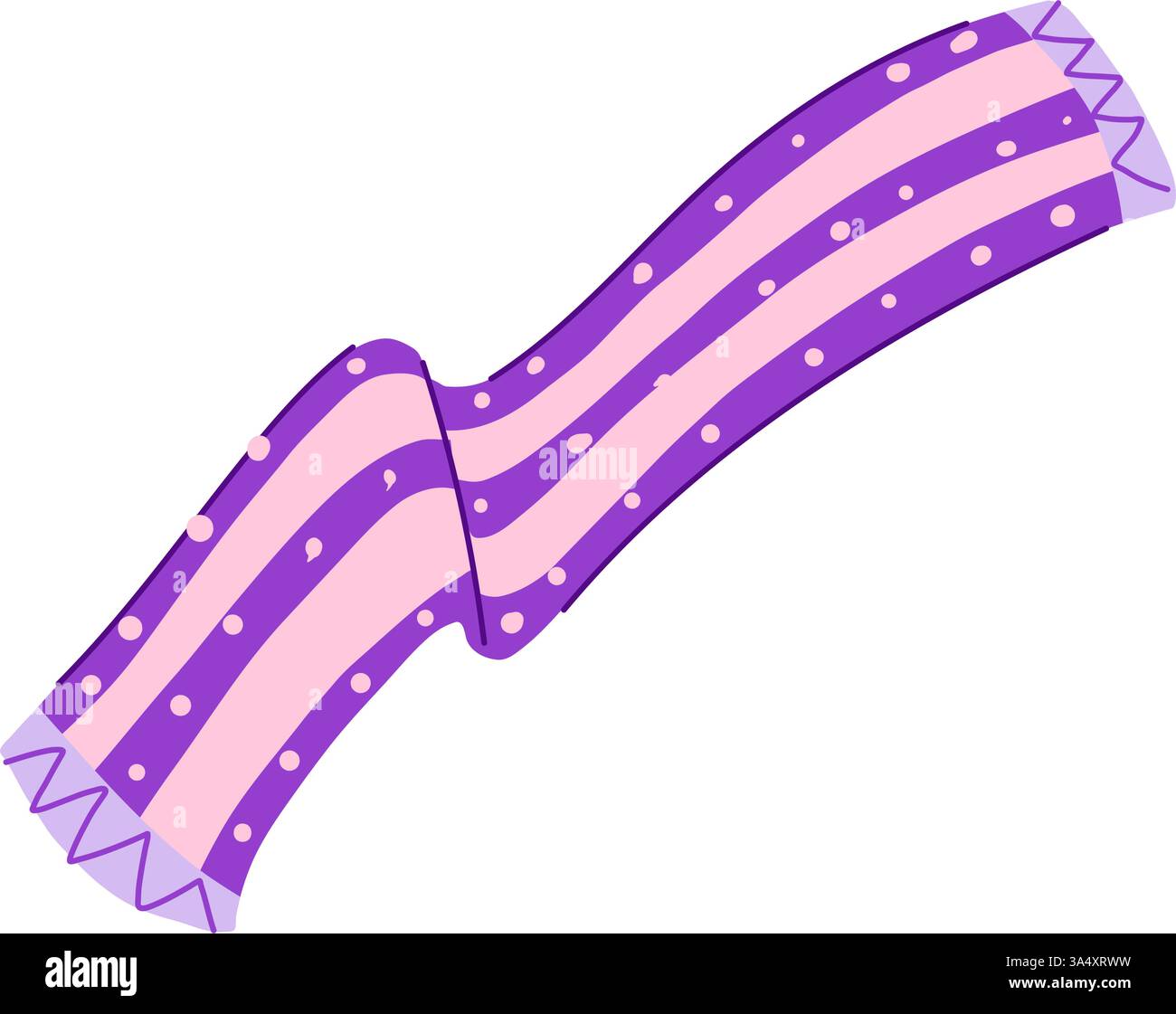 stylish scarf kid cartoon vector illustration Stock Vector Image & Art ...