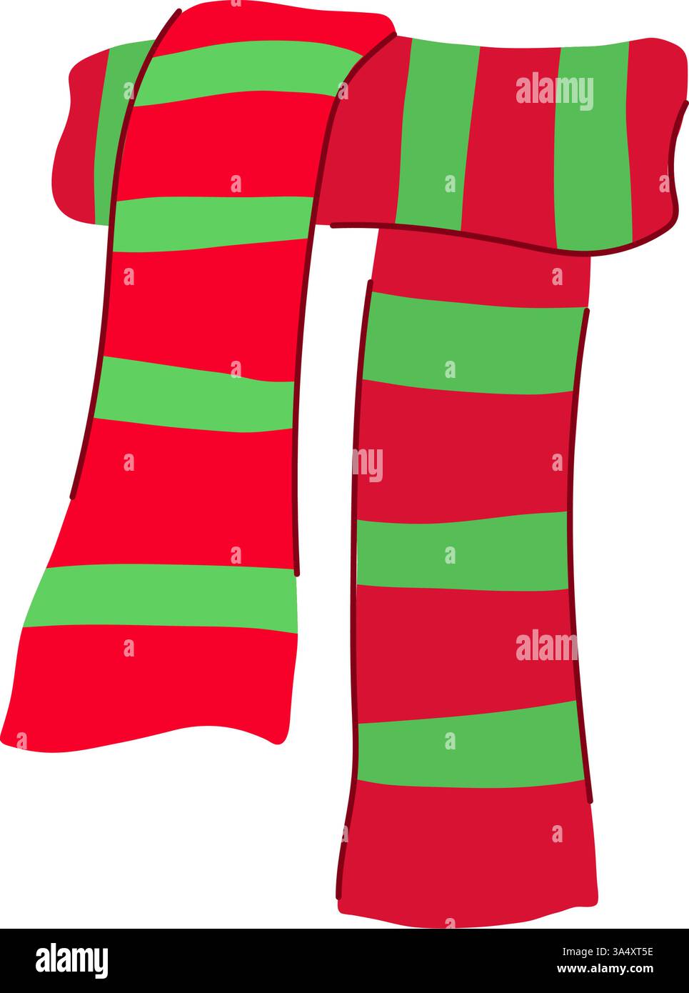winter scarf kid cartoon vector illustration Stock Vector Image & Art ...