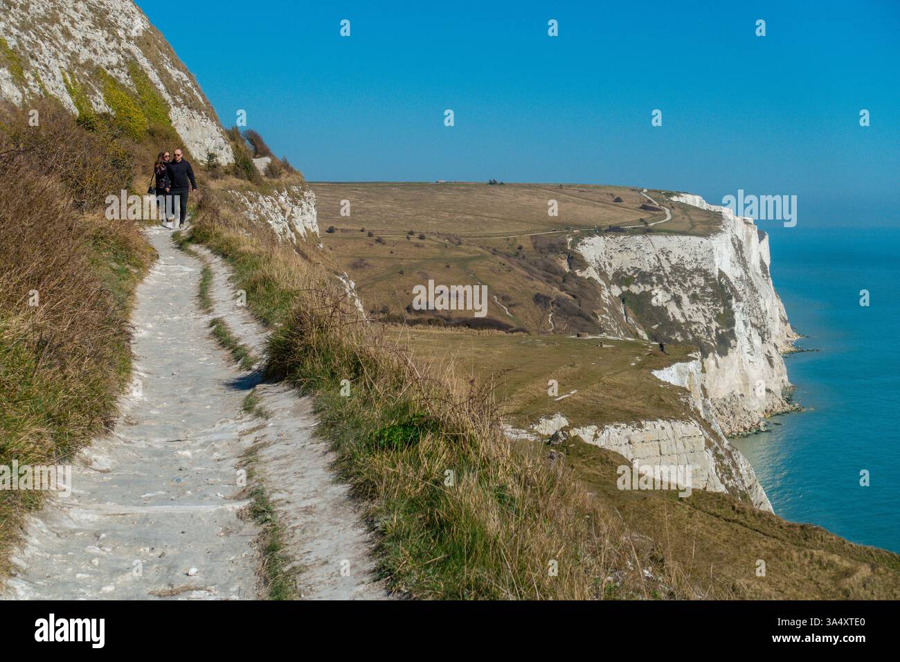 White Cliffs of Dover,Cliff Top Walk,Ramblers,National Trust,Dover,Kent ...
