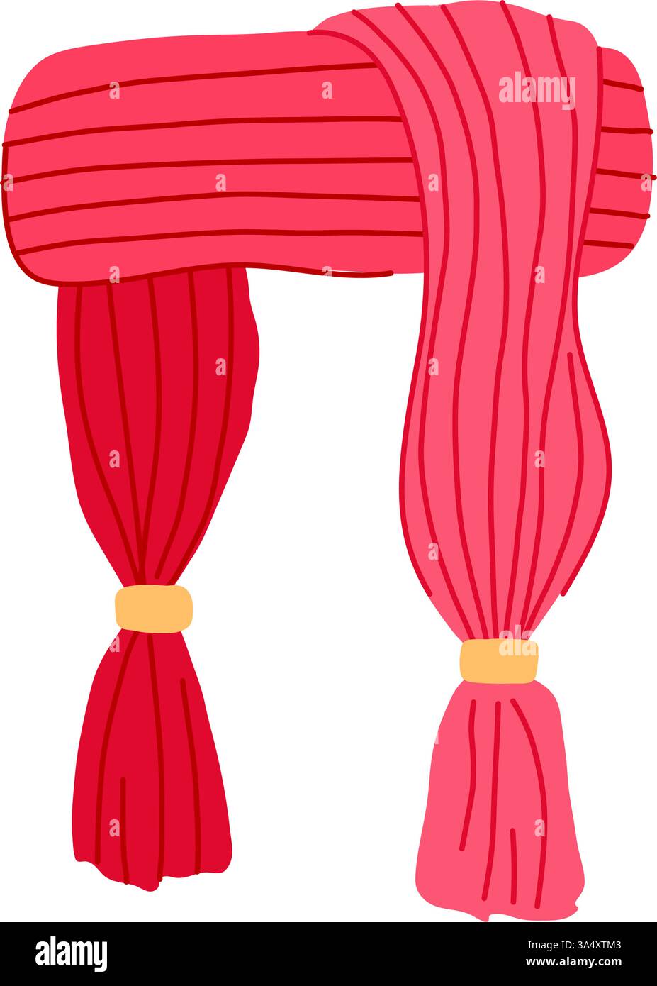 silk scarf kid cartoon vector illustration Stock Vector Image & Art - Alamy