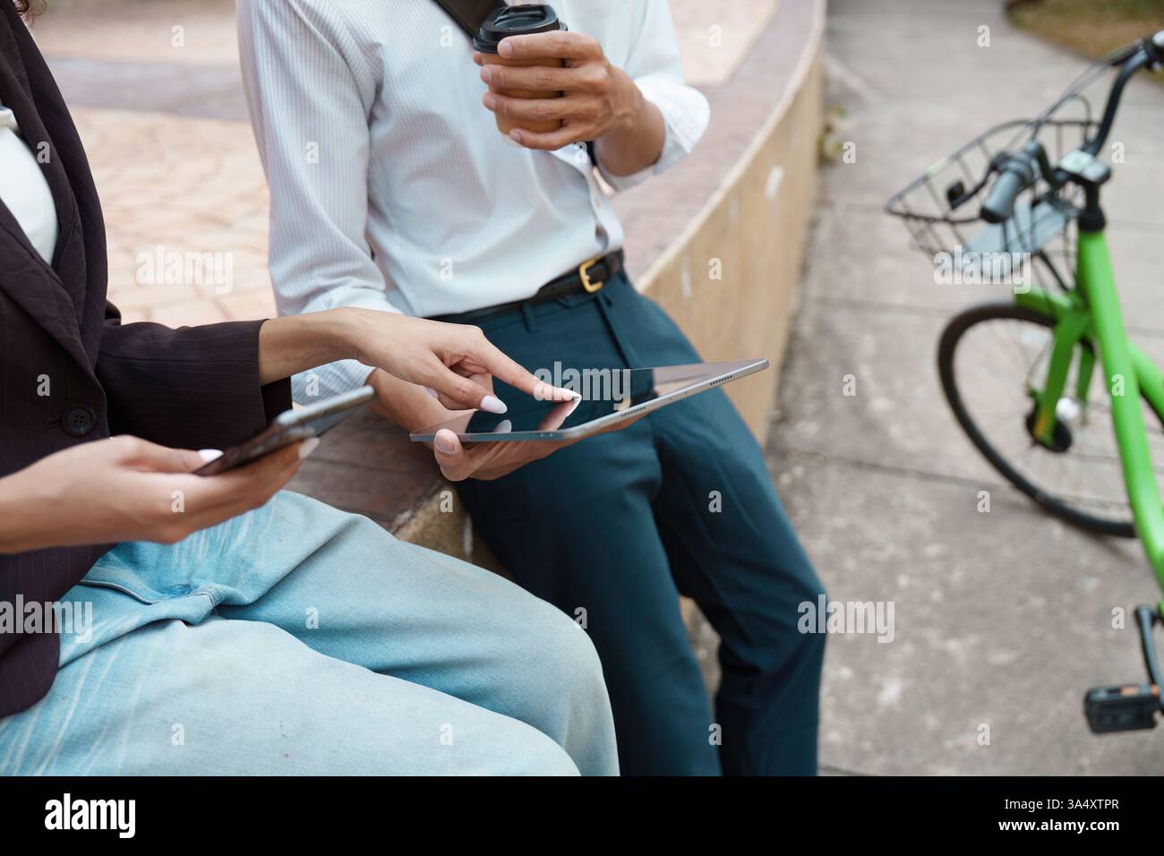 Engagement and Planning for Sustainability. Friends plan their eco ...