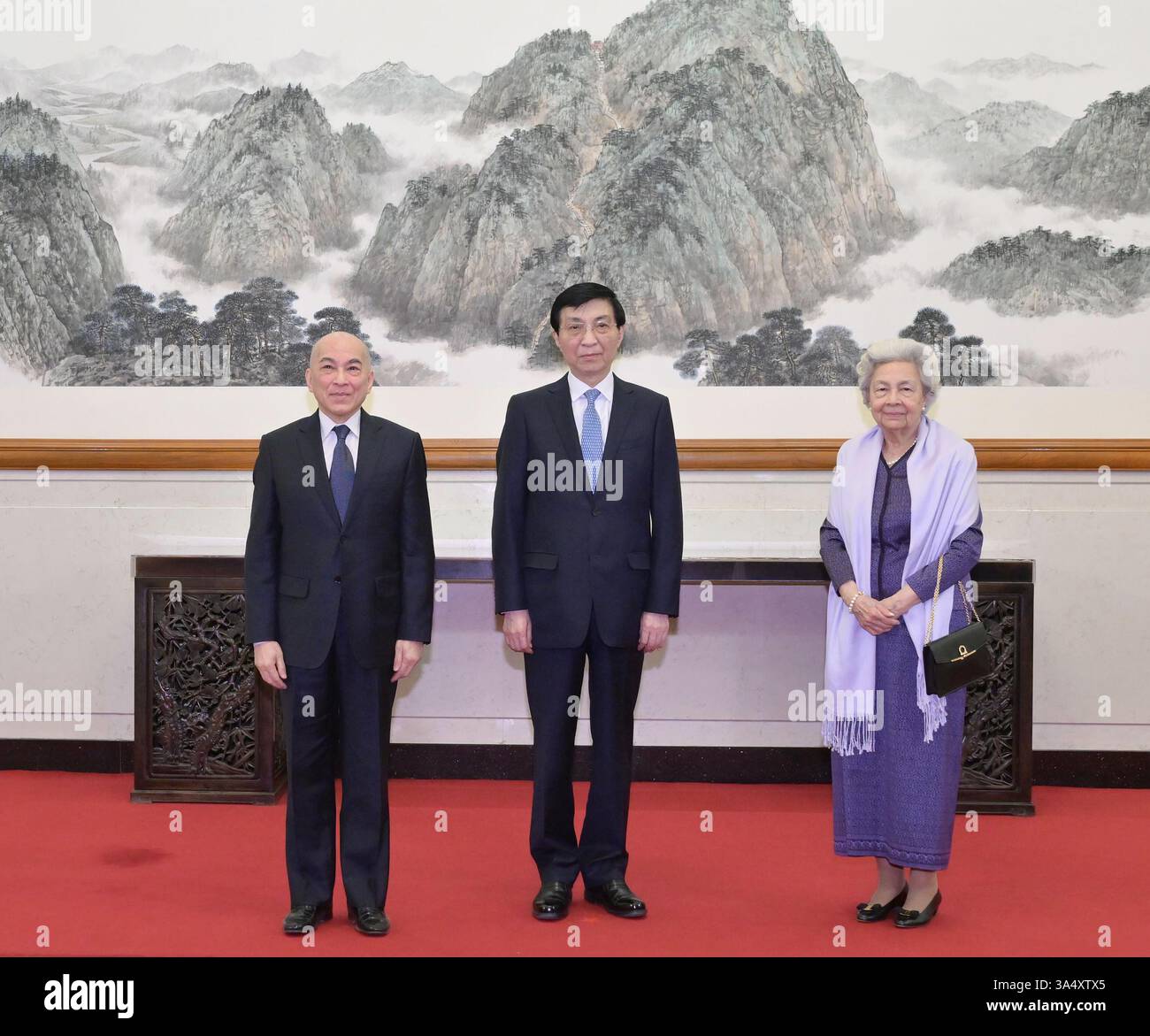 Beijing, China. 20th Mar, 2025. Wang Huning, chairman of the National ...
