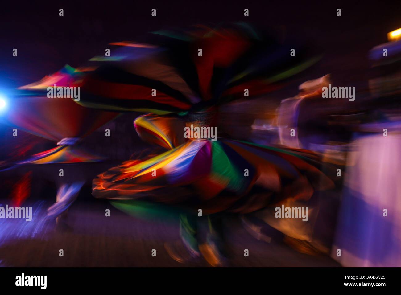 Cairo, Egypt. 19th Mar, 2025. A Tanoura dance show takes place at ...