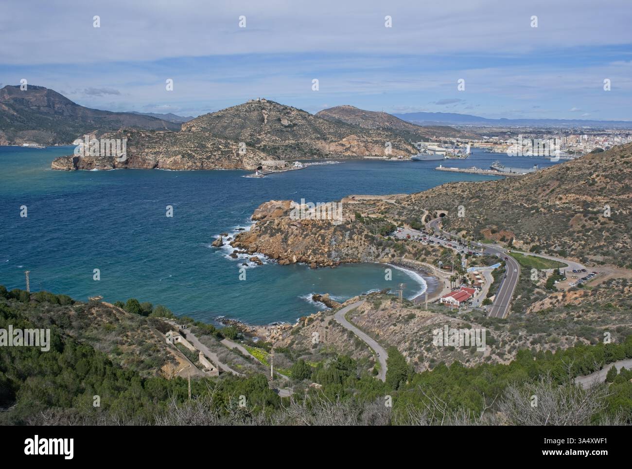 Cartagena, Spain - Mar 9, 2025: The coastal battery of Santa Ana ...