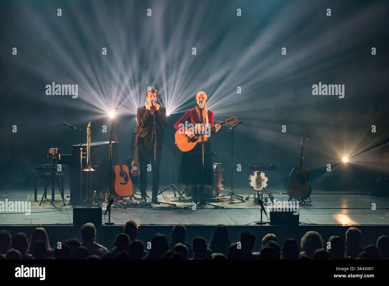 Copenhagen, Denmark. 15th, March 2025. Tina Dickow and Helgi Jonsson ...