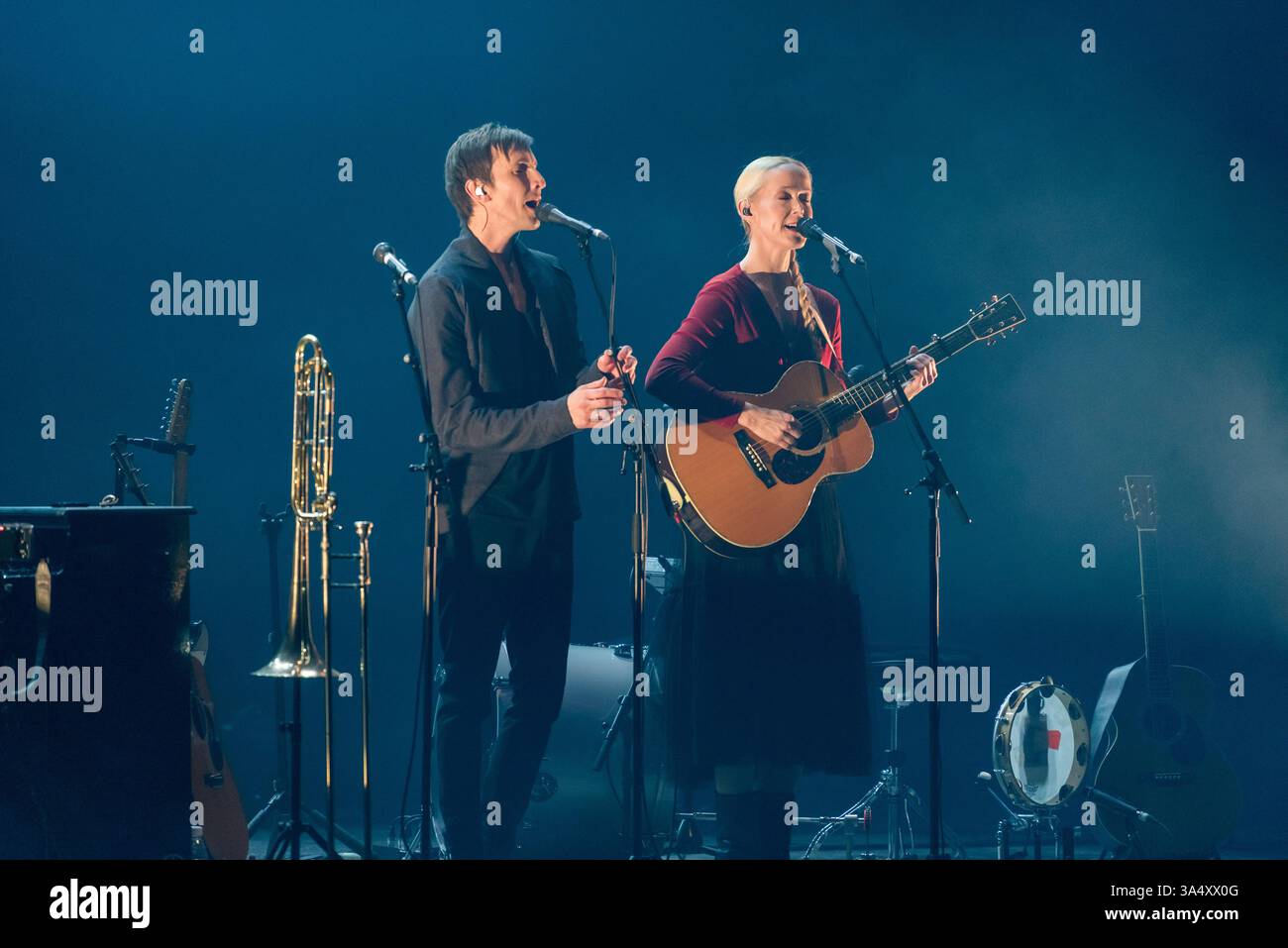 Copenhagen, Denmark. 15th, March 2025. Tina Dickow and Helgi Jonsson ...