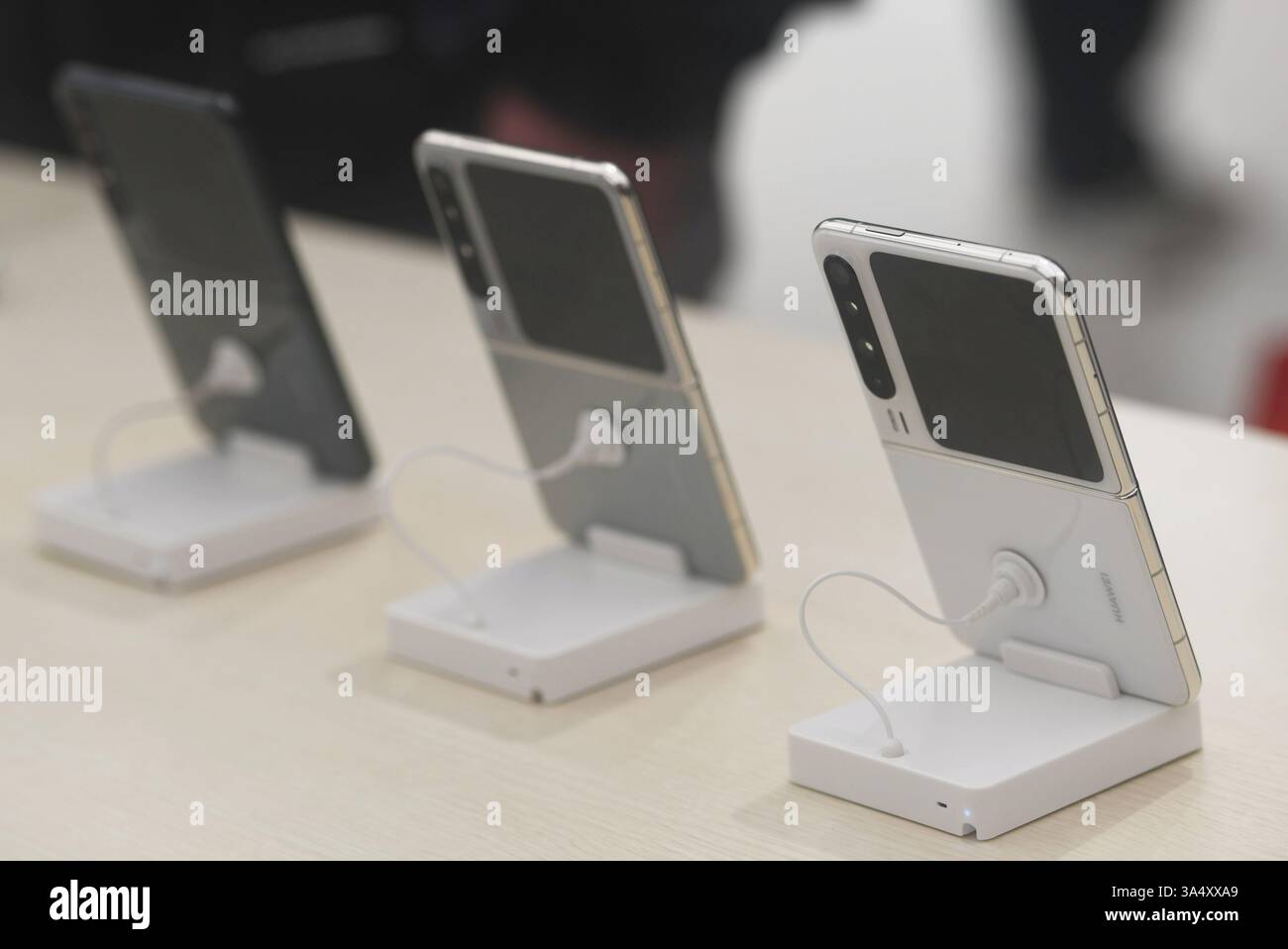 SHANGHAI, CHINA - MARCH 20, 2025 - Pura X, a mobile phone with a wide ...