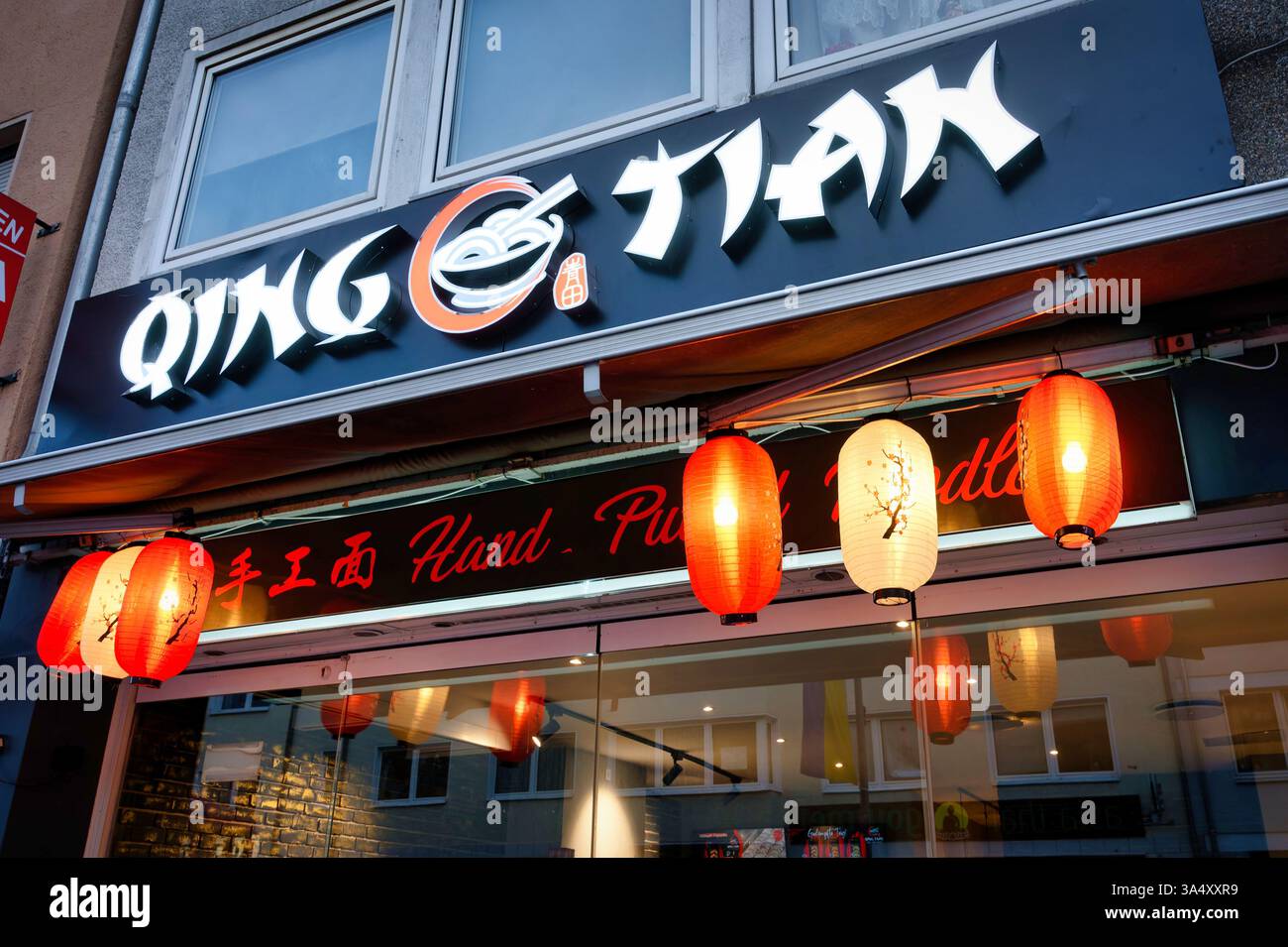 Cologne, Germany March 01 2025: new chinese streetfood restaurant Quing Tian in Cologne ...