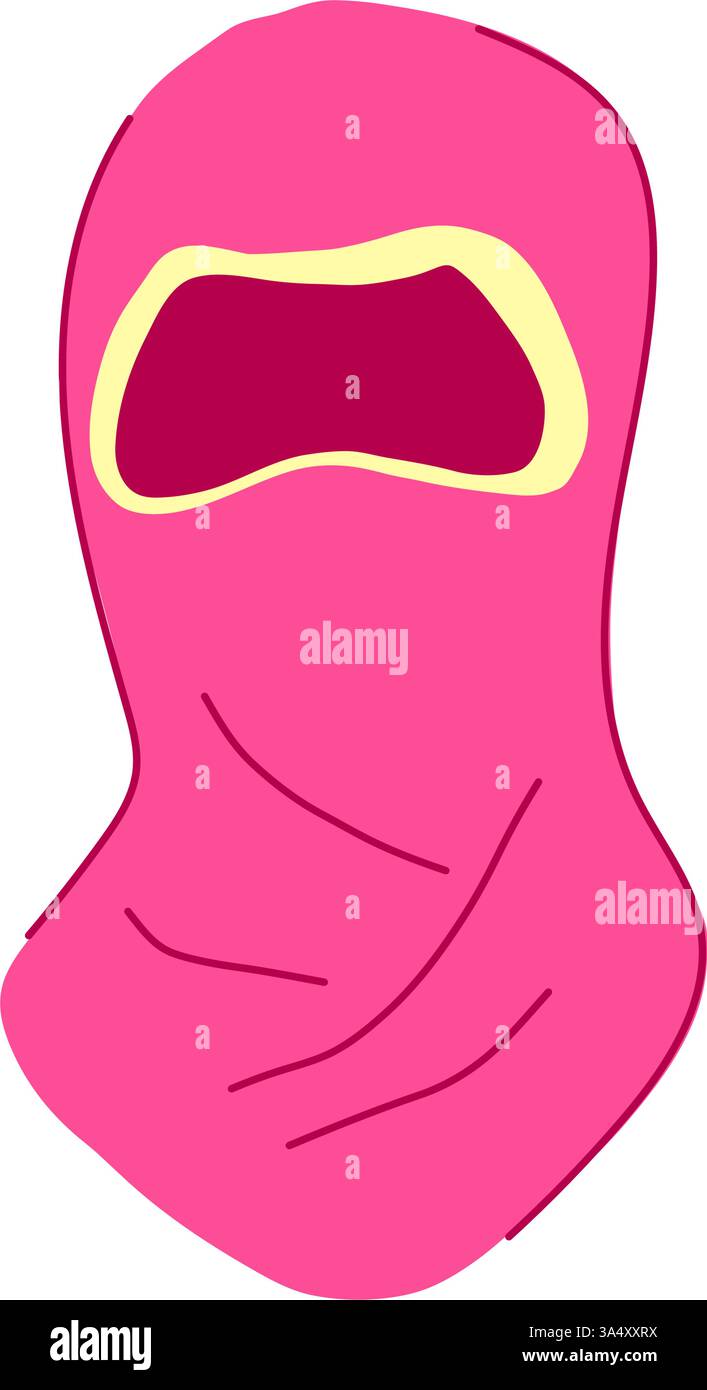 photochromic ski mask cartoon vector illustration Stock Vector Image ...