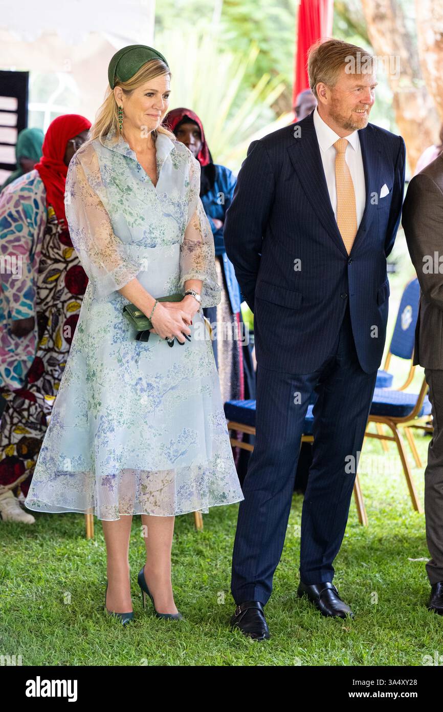 King Willem-Alexander and Queen Maxima during a visit to International ...