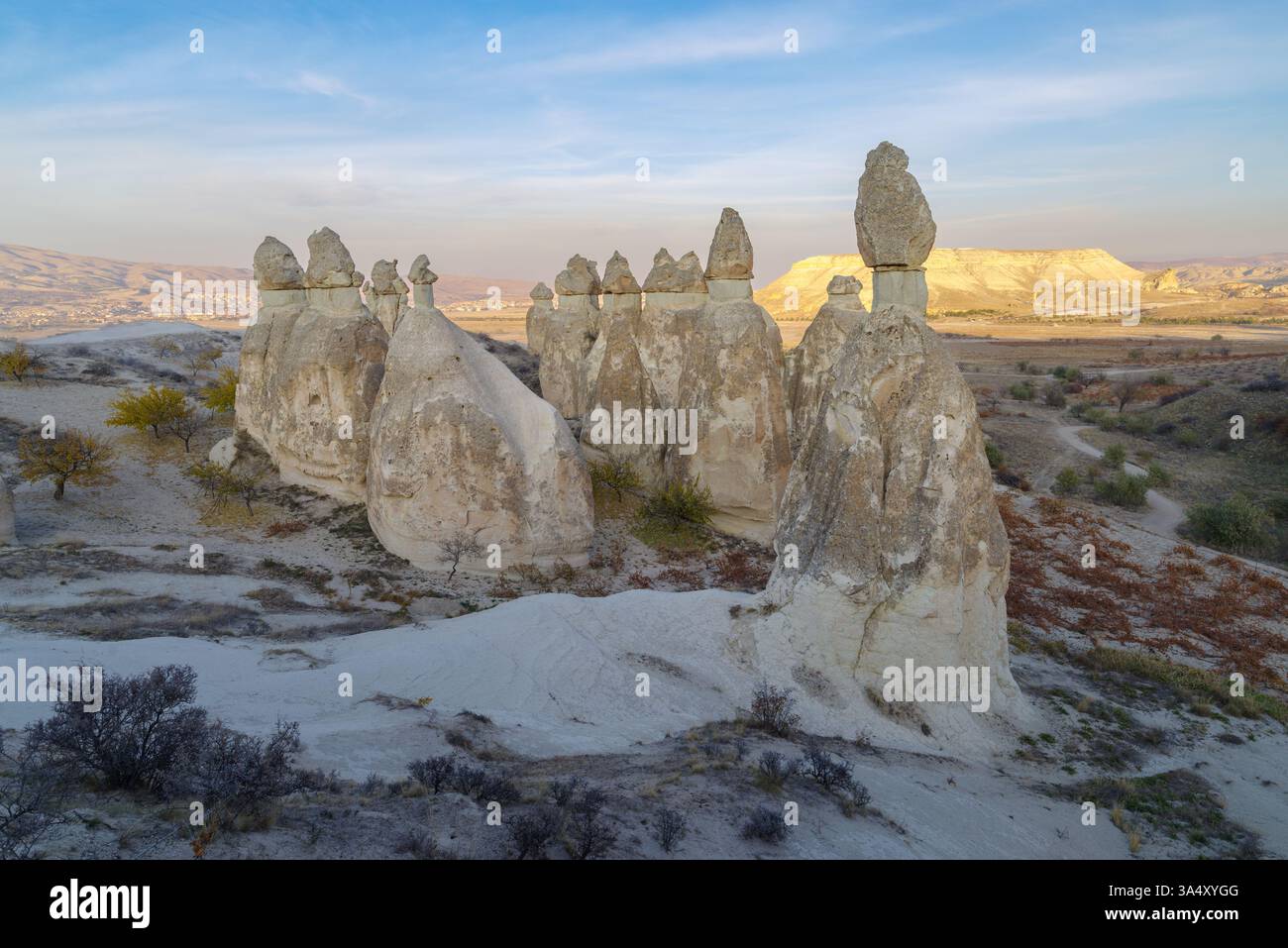 Turkey, Cappadocia. Group of phallic shaped fairy chimney rock ...