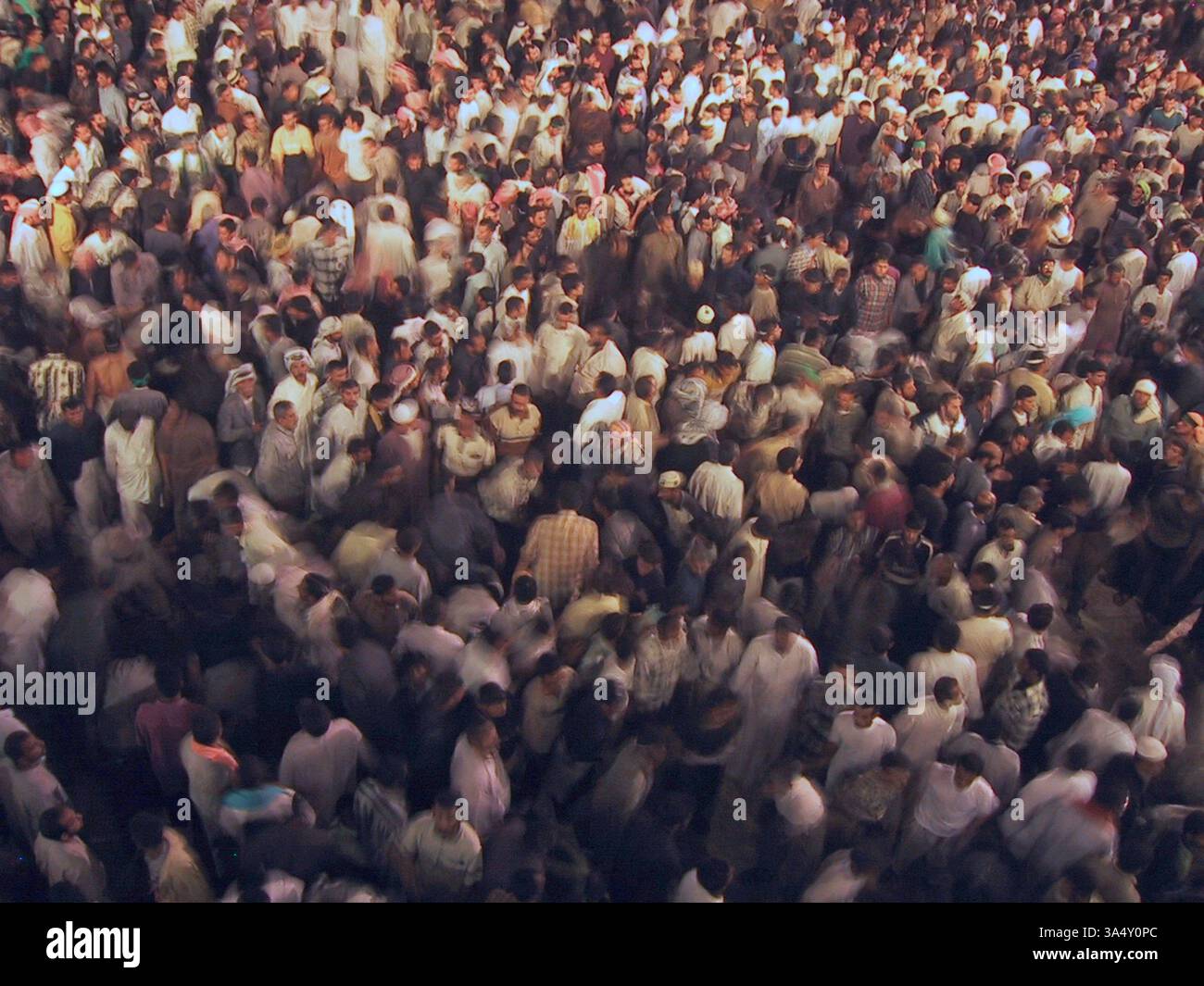 21st April 2003 During the first Ashura, frenzied crowds march inside ...