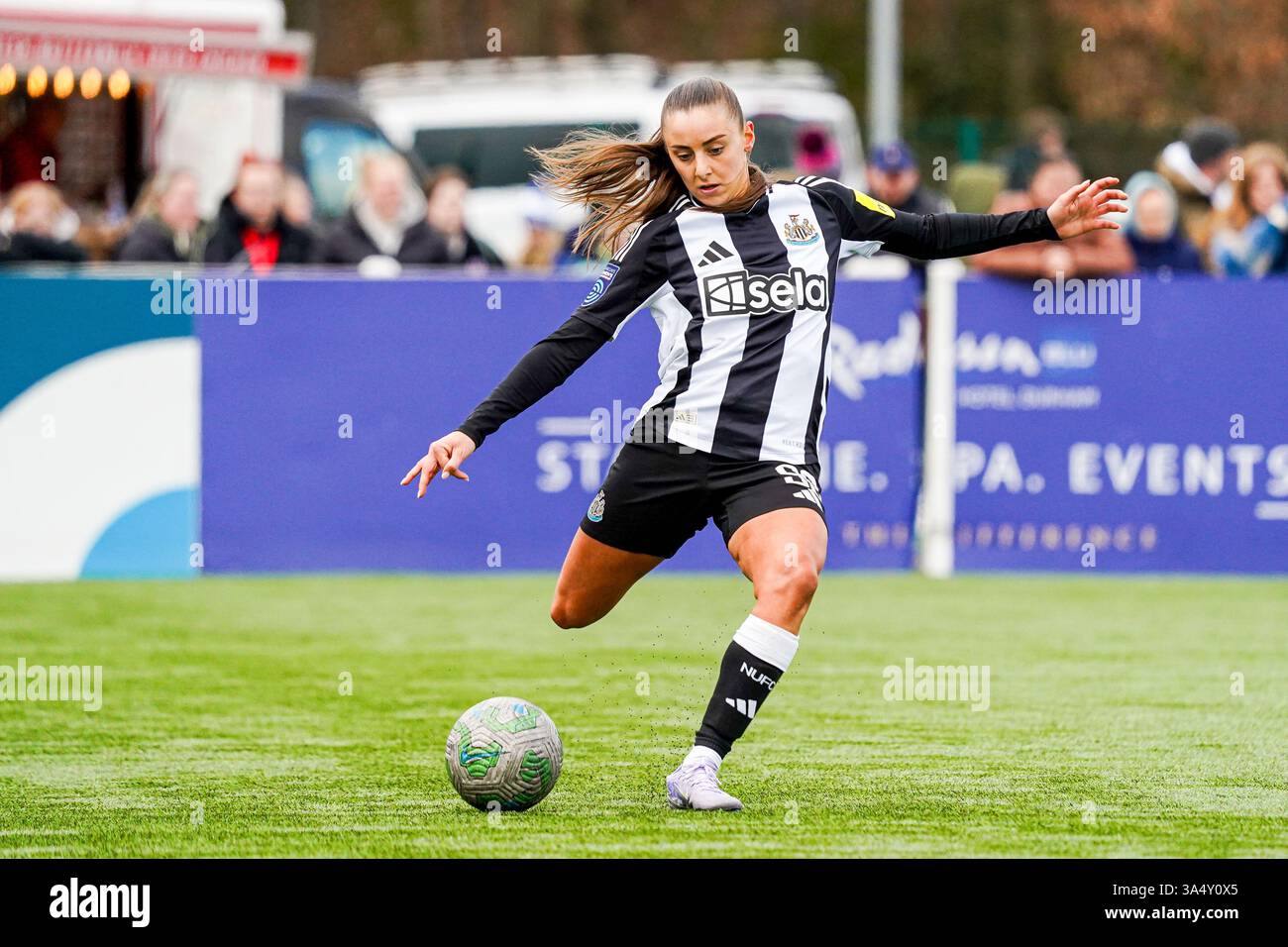Maiden Castle, County Durham, England, March 16th 2025 Lia Cataldo (99) in action during the ...