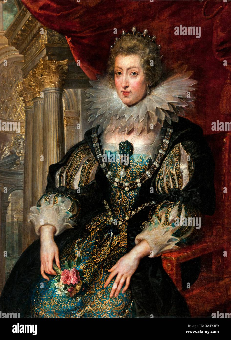 Anne of Autriche (Austria) 1601-1666 Queen of France Louis XIII married ...
