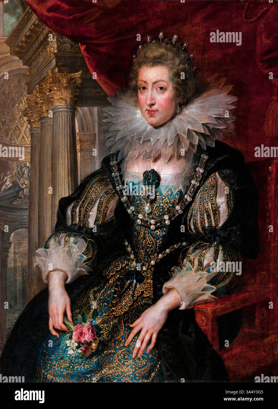 Anne of Autriche (Austria) 1601-1666 Queen of France Louis XIII married ...