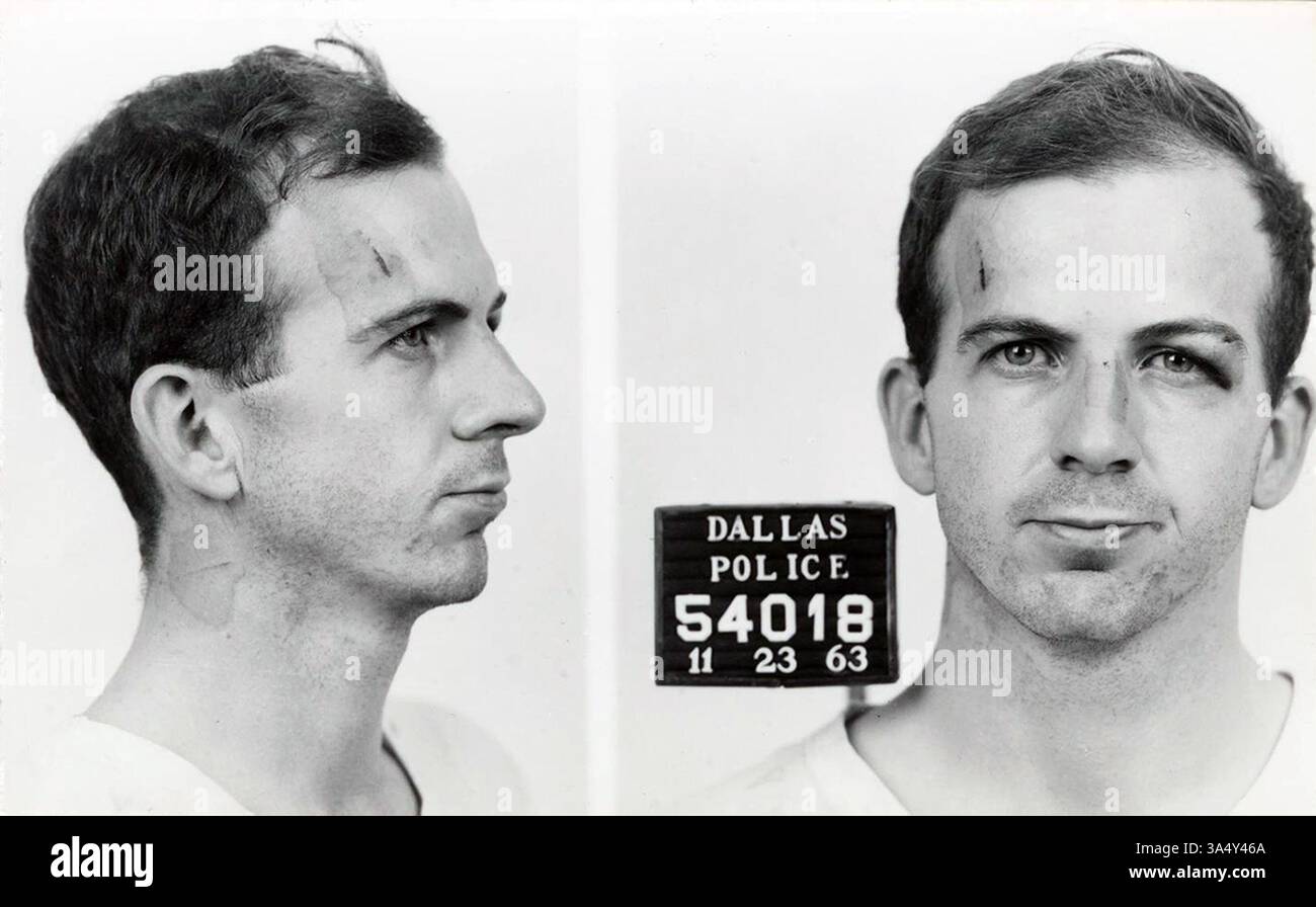 Mugshots of Lee Harvey Oswald taken at the Dallas Police Department on ...