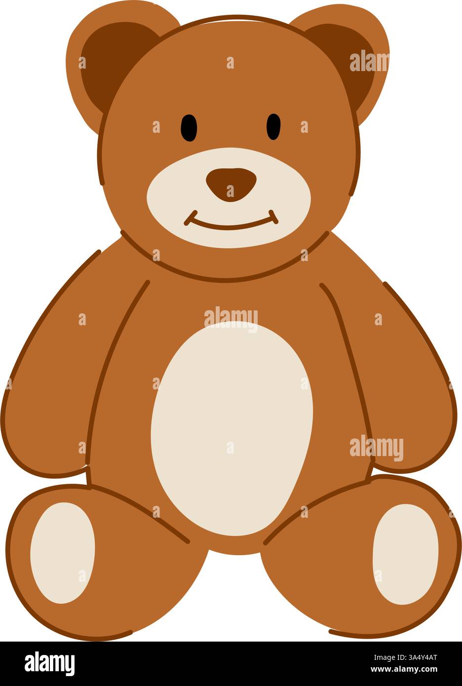 fun stuffed animal toy cartoon vector illustration Stock Vector Image ...