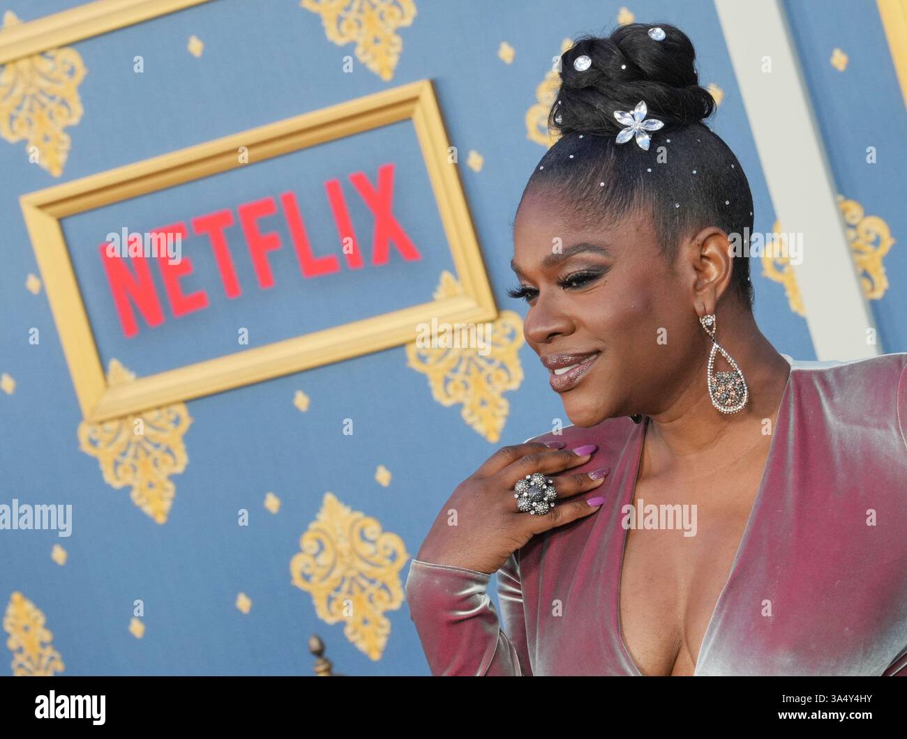 Edwina Findley arrives at Netflix's THE RESIDENCE World Premiere held ...