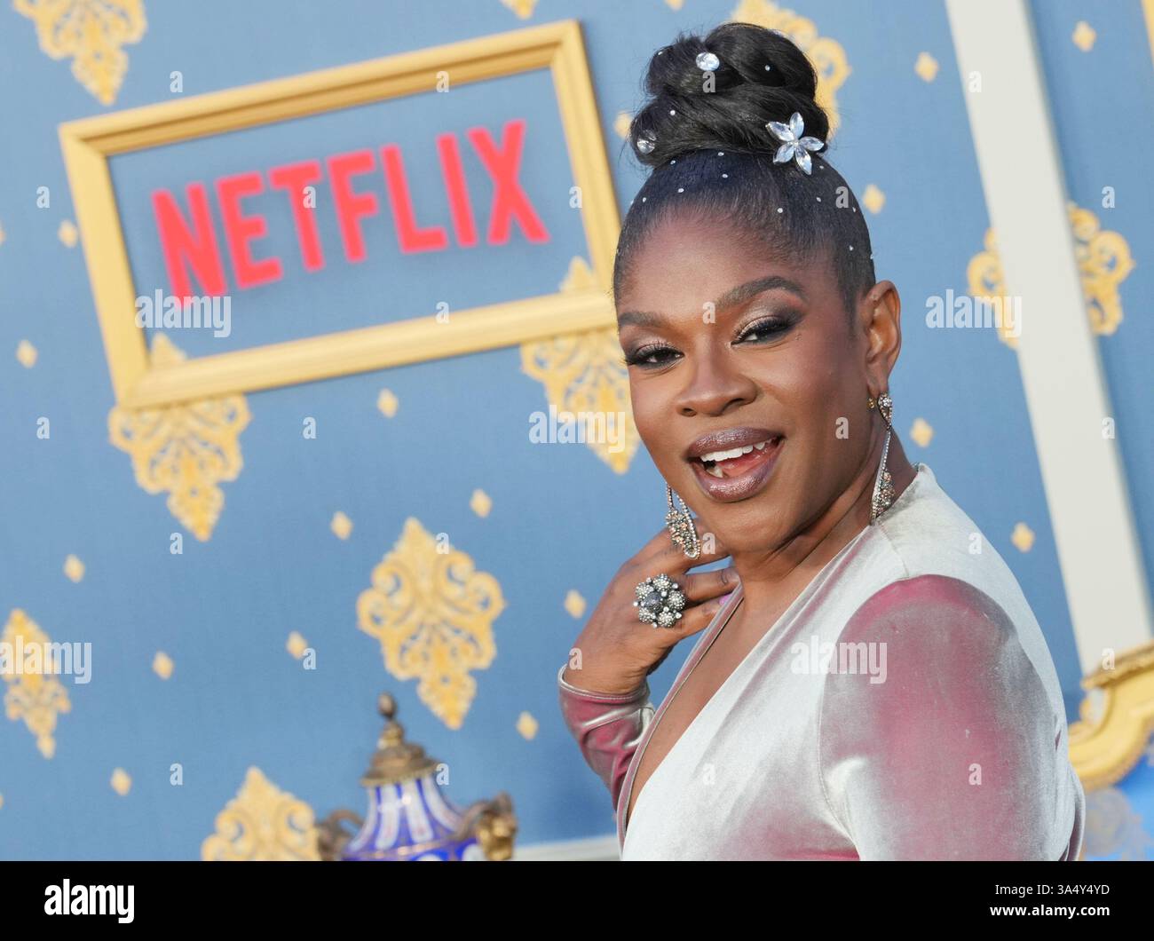 Edwina Findley arrives at Netflix's THE RESIDENCE World Premiere held ...