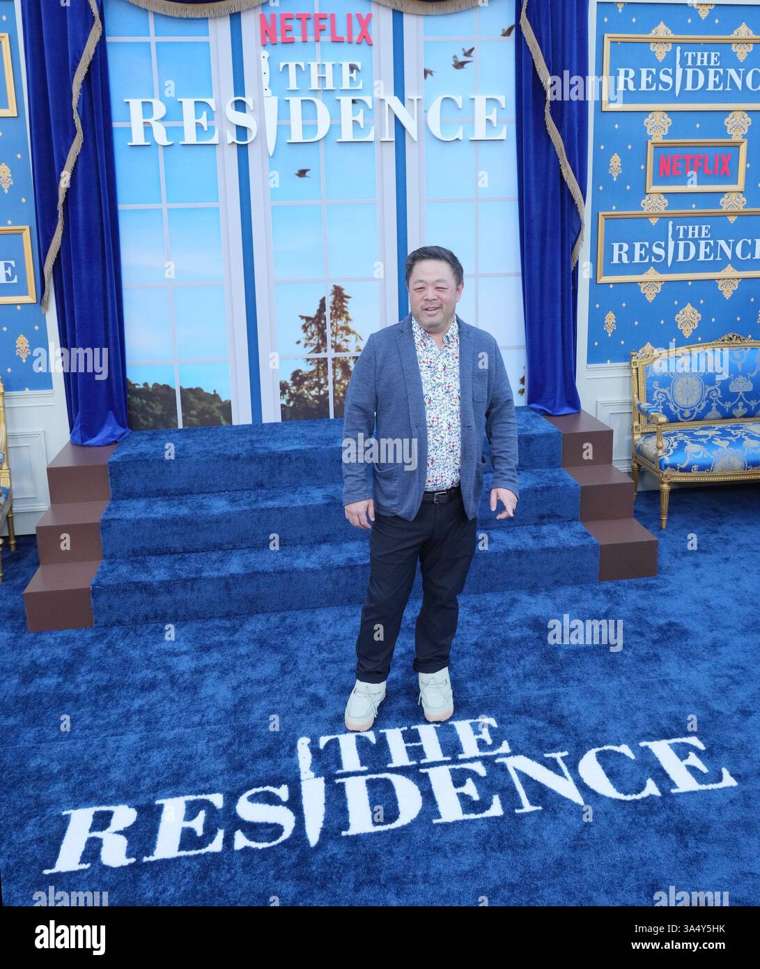 Chris Grace arrives at Netflix's THE RESIDENCE World Premiere held at ...