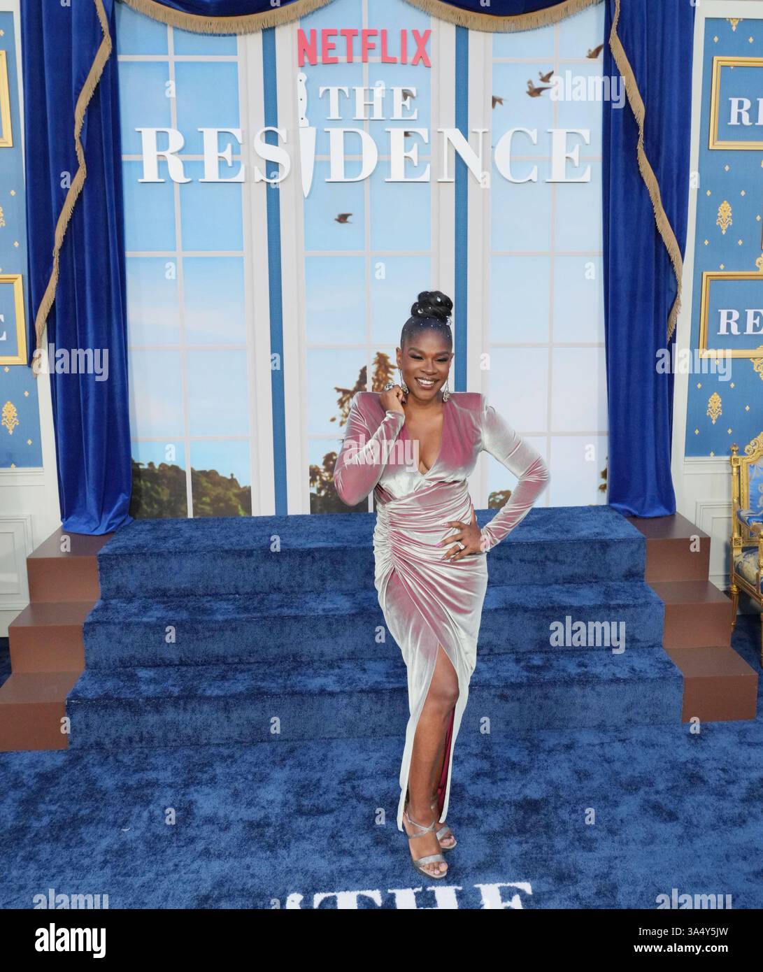 Edwina Findley arrives at Netflix's THE RESIDENCE World Premiere held ...
