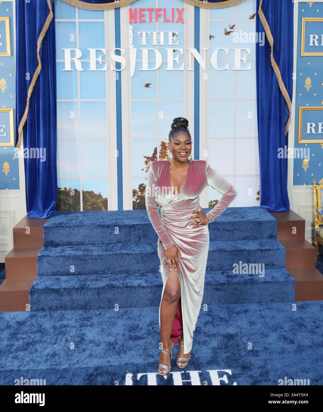 Edwina Findley arrives at Netflix's THE RESIDENCE World Premiere held ...