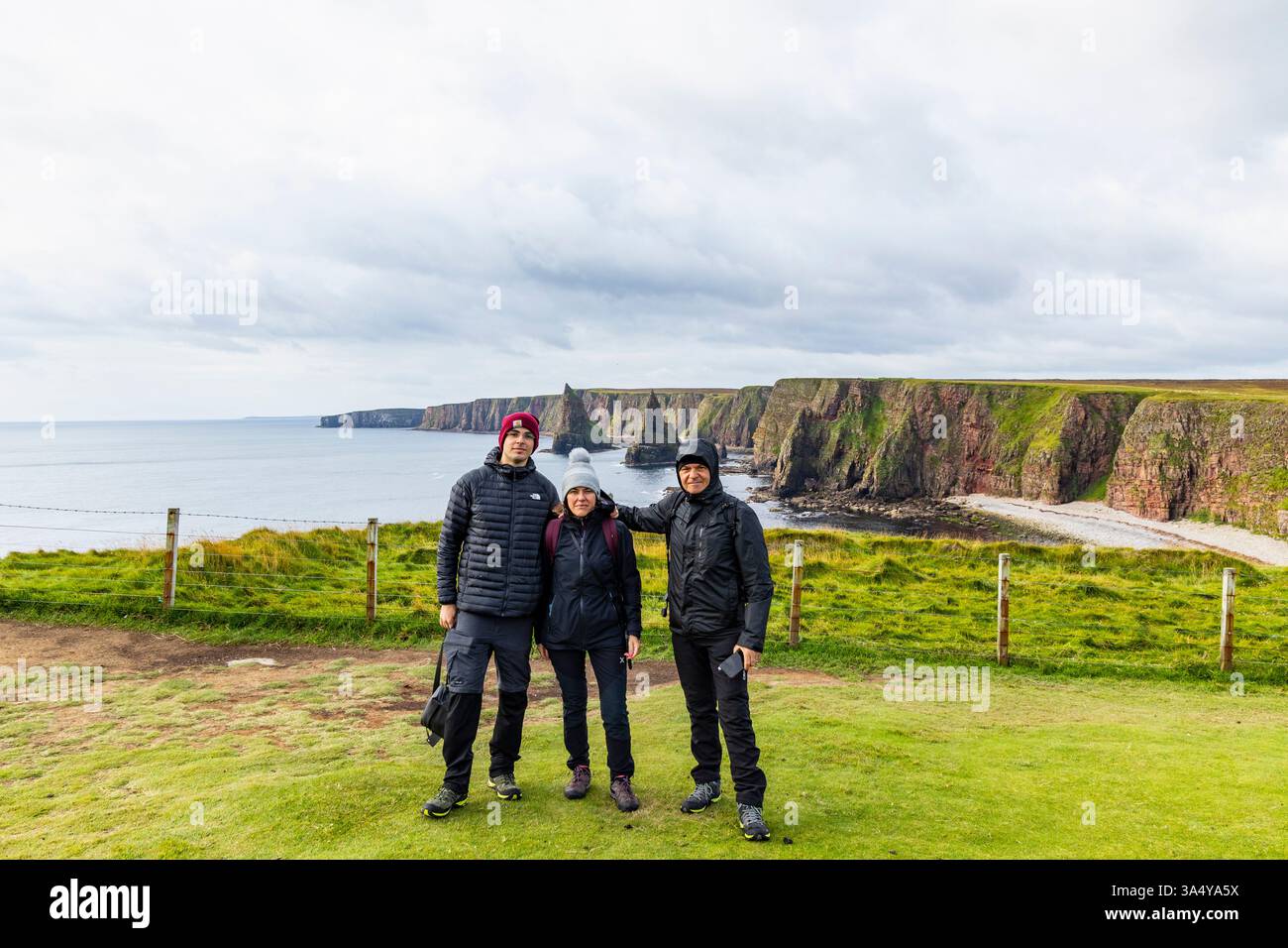 Duncansby Stacks, a breathtaking coastal wonder in Scotland, rise from ...