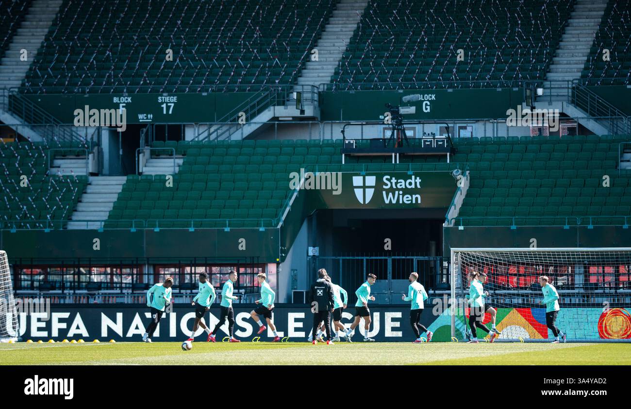 ABD0102 20250319 - WIEN - ÖSTERREICH: Abschlusstraining des ÖFB-Teams ...