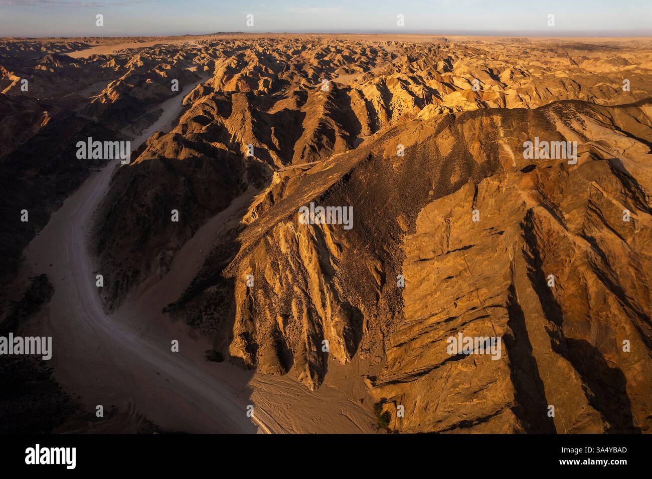 The moonscape landscape of the Swakop River valley, Swakopmund, Namibia ...