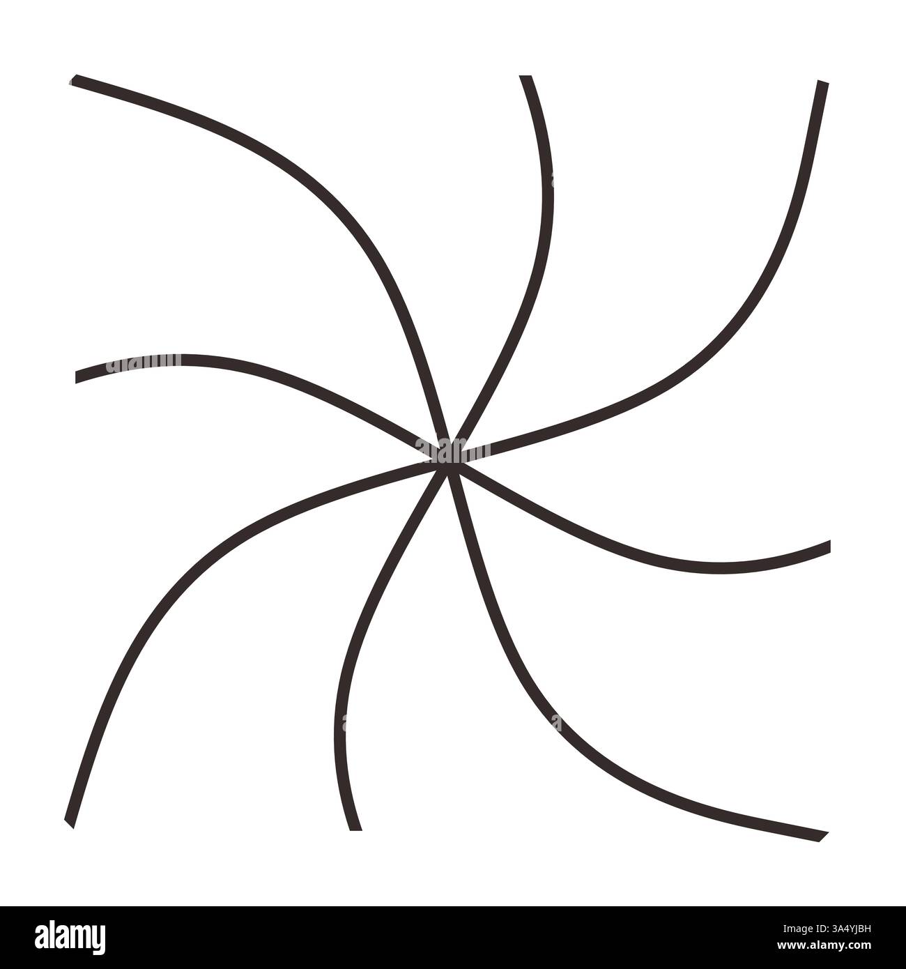 curved line patterns vector design in white area Stock Vector Image ...