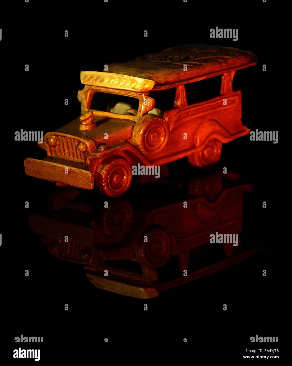 Iconic asian transportation vehicle in the Philippines in a match box ...
