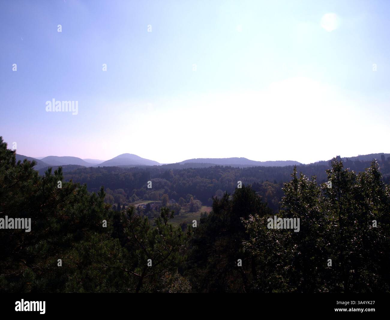 The Jungfernsprung, is a precipitous rock formation in the small German ...