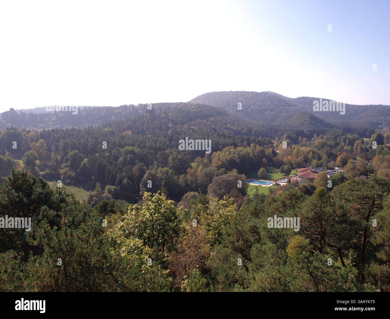 The Jungfernsprung, is a precipitous rock formation in the small German ...