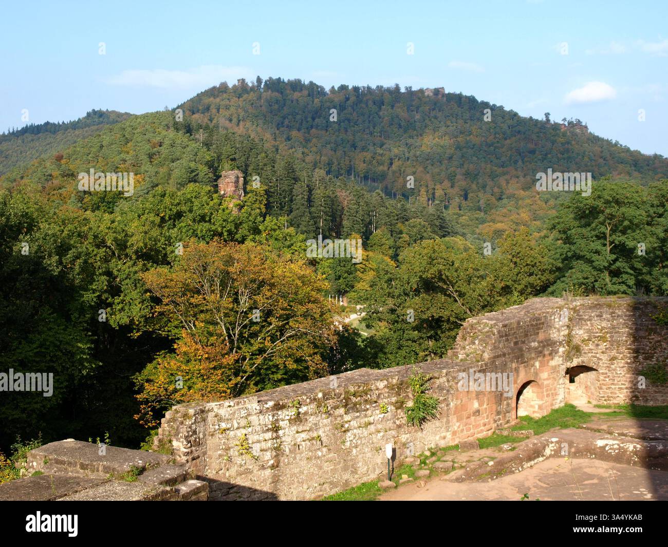 The Jungfernsprung, is a precipitous rock formation in the small German ...