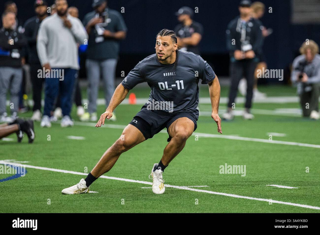 Utah's Van Fillinger runs a drill during the Big 12 Conference's NFL ...