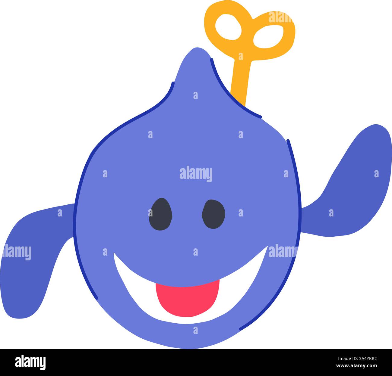 clockwork wind up toy cartoon vector illustration Stock Vector Image ...