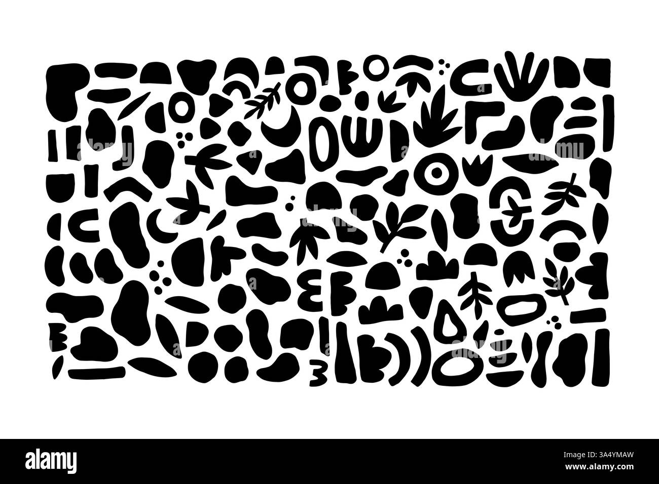 Abstract shapes flat vector illustrations set Stock Vector Image & Art ...