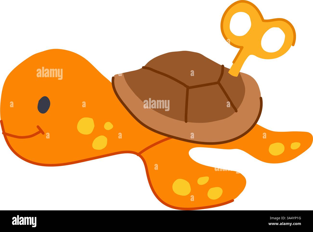 spring wind up toy cartoon vector illustration Stock Vector Image & Art ...