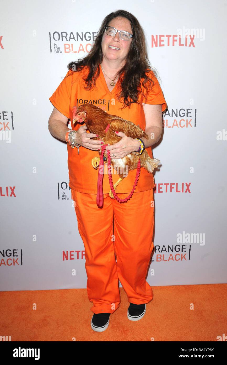 Hen at the 'Orangecon' Fan Event at Skylight Clarkson SQ in New York City - 11 June 2015 Stock ...