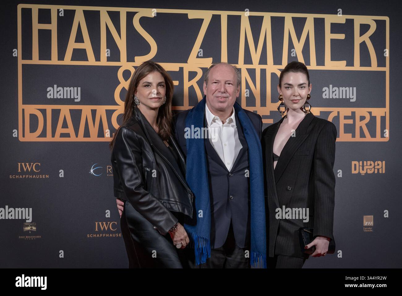 (pictured L-R) Dina De Luca, Hans Zimmer and Zoe Zimmer. ‘Hans Zimmer ...