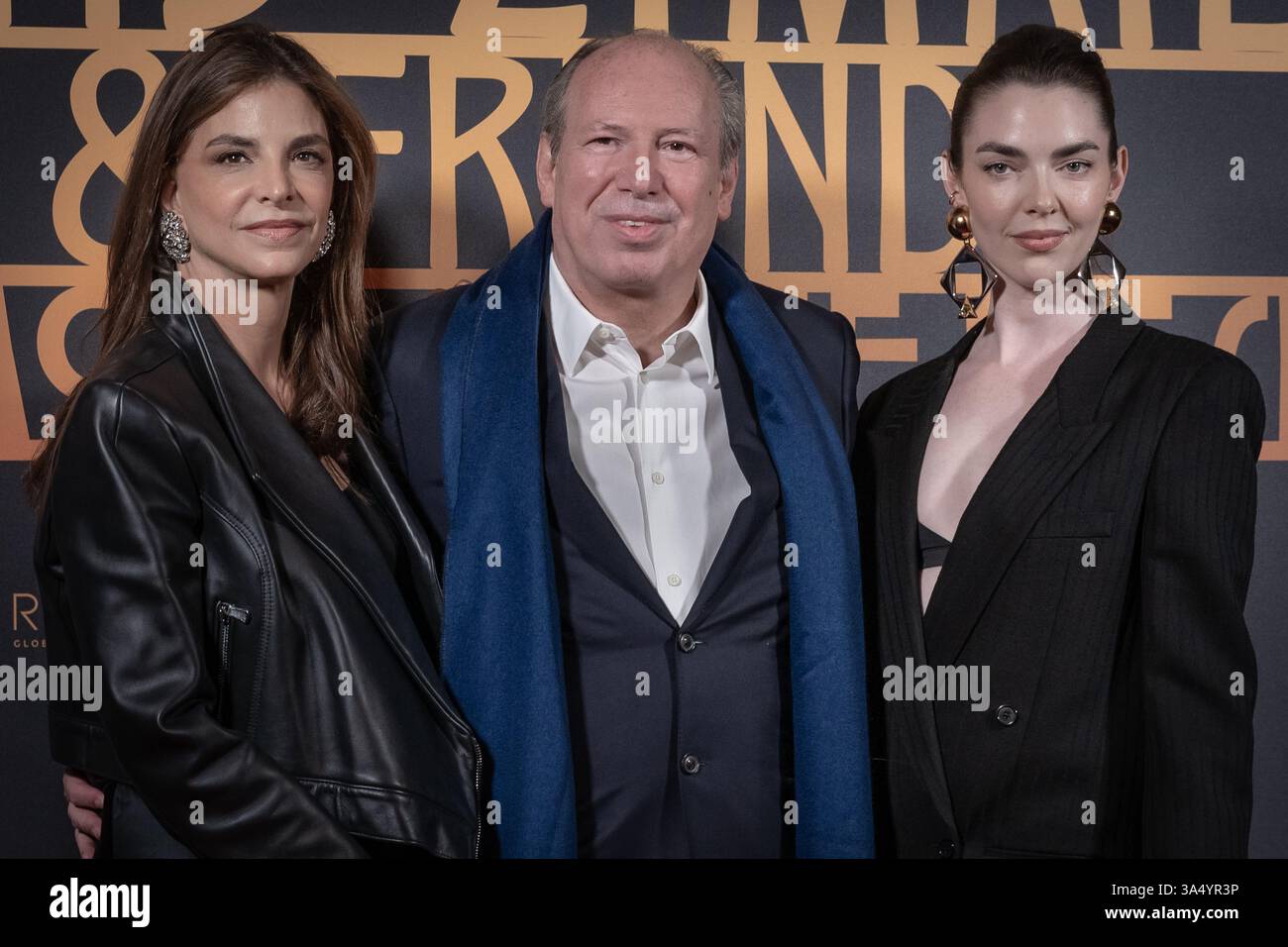 (pictured L-R) Dina De Luca, Hans Zimmer and Zoe Zimmer. ‘Hans Zimmer ...