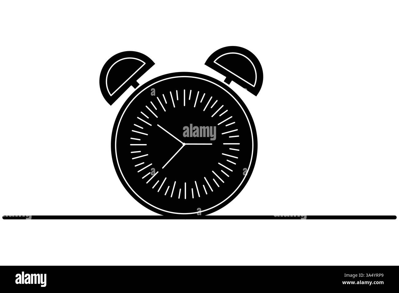 Clock Silhouette Vector Minimalist style isolate outline vector icon ...