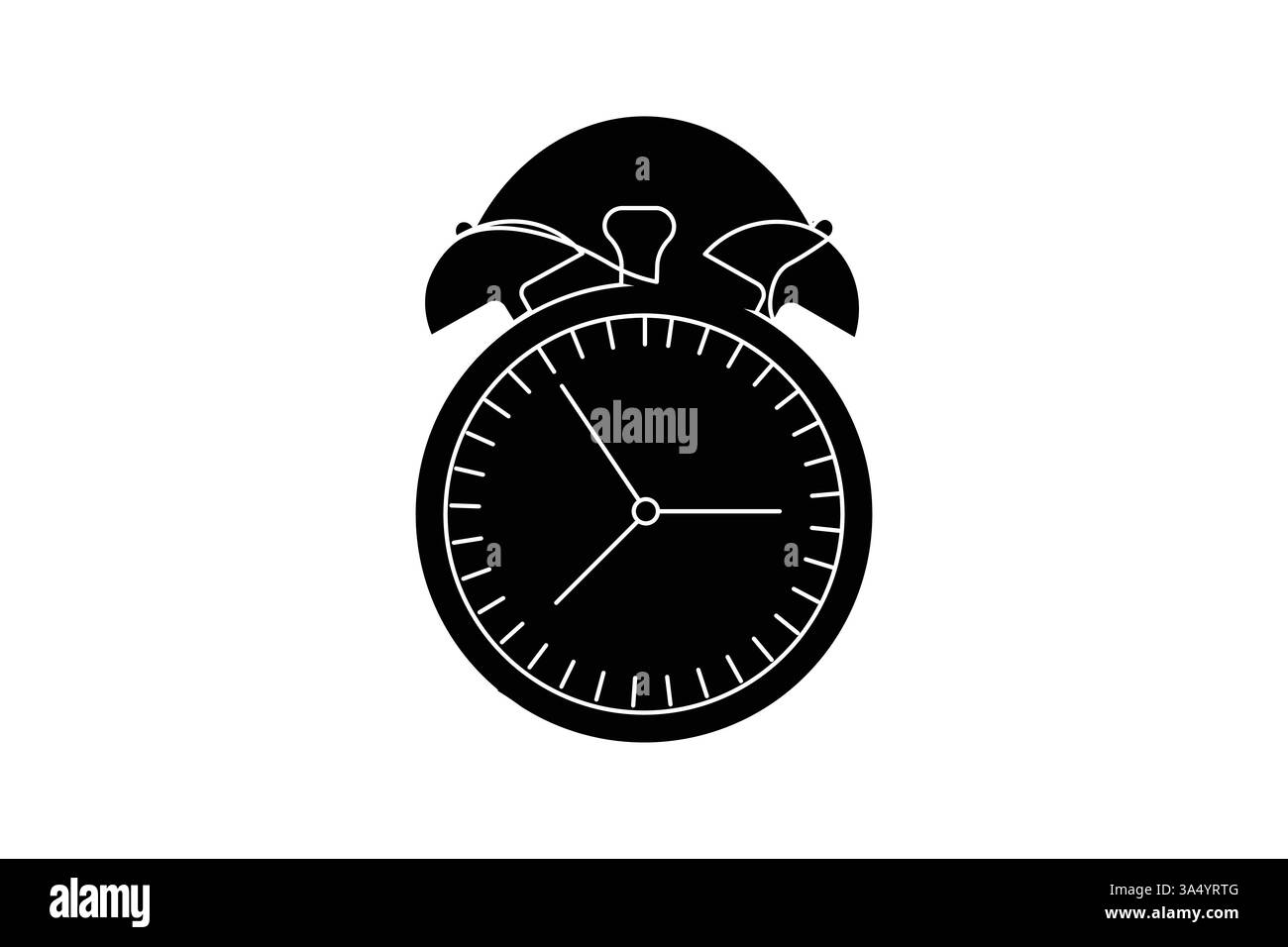 Clock Silhouette Vector Minimalist style isolate outline vector icon ...
